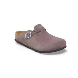 Birkenstock Leder-Clogs "Boston" in Lila - Weite S - 35% | Größe 27 | Clogs-pantoletten-kinder