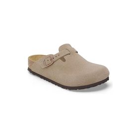 Birkenstock Leder-Clogs "Boston" in Taupe - Weite S - 26% | Gr&ouml;&szlig;e 27 | Clogs-pantoletten-kinder
