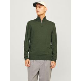 Jack & Jones Jack & Jones Pullover in Dunkelgr&uuml;n - 42% | Gr&ouml;&szlig;e M | Herren-plussize