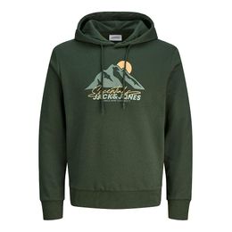 Jack & Jones Jack & Jones Hoodie in Dunkelgrün - 35% | Größe L | Herren-sweatshirts-jacken