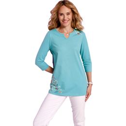 Damen Longshirt ozean, Gr&ouml;&szlig;e 54