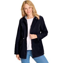 Damen Jacke mit Tunnelzug in der Taille marine, Gr&ouml;&szlig;e 52