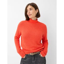 Brax Damen Strickpullover Style LISA mandarin, hellrot, Gr. 36