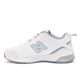 New Balance Sneaker '608v5'. Damen Gr&ouml;&szlig;e 40 hellblau / grau / wei&szlig;