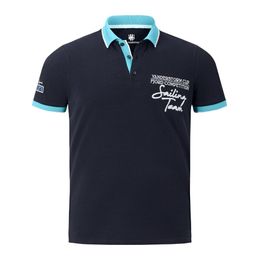 Jan Vanderstorm Poloshirt ' Iwar ' Herren Größe 6XL Große Größen hellblau
