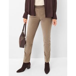 5-Pocket-Hose RAPHAELA BY Brax "Style PAMINA", Damen, Gr. 40K20, Kurzgrößen, taupe, Web, 67% Baumwolle, 31% Viskose, 2% Elasthan, Hosen