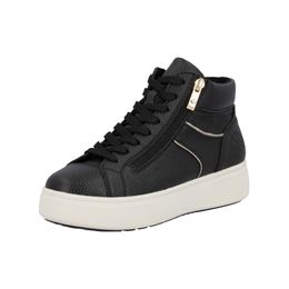 Sneaker Rieker "Rieker Sneaker Lederimitat", Damen, Gr. 37, schwarz, Lederimitat, Schuhe