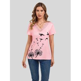 Lapaplus Top 'Women Shirt' female Pink size M