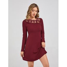 LapaPlus Kleid Damen Gr&ouml;&szlig;e 40 weinrot Winterkleid