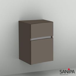 Sanipa CurveBay Anbauschrank geschwungen mit 2 Ausz&uuml;gen, CW31142,
