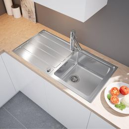 evineo m40 K&uuml;chensp&uuml;le mit seitlicher Ablage B: 100 T: 50 cm, EV2005,