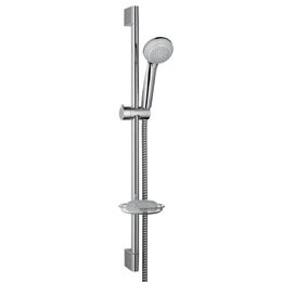 Hansgrohe Crometta 85 Brausegarnitur mit Stange und Ablage, 2 Strahlarten, 27764000,