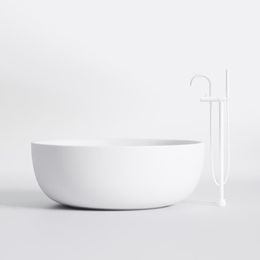 Steinberg 490 freistehende Badewanne, rund, 490 8300 W,