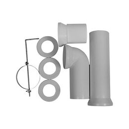 Duravit Universal Anschlussbogen-Set, für Stand-WC, 0014220000,