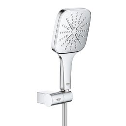 Grohe Rainshower SmartActive Cube Brausegarnitur mit Halter, 3 Strahlarten, 26588000,