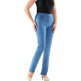 CRÉATION L Damen Jeans mit abgerundeten Taschen blue-bleached Größe 50