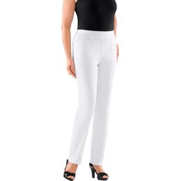 Damen Stretch-Jeans mit Rundum-Dehnbund wei&szlig;, Gr&ouml;&szlig;e 255