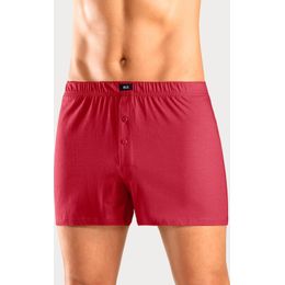 H.I.S. Herren Weiter Boxer rot, blau, marine, khaki, grau-meliert Gr&ouml;&szlig;e L