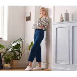 Tchibo - Jeans mit weitem Bein - Damen - Gr. 42 - dunkelblau