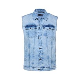 Men Plus Weste Herren Gr&ouml;&szlig;e XXL blue denim