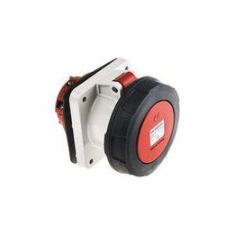 Mennekes CEE Socket, Rot, 3PNE, Panelmontage, 25mm², 63A, IP67, 400V - 1128A