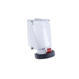 Mennekes CEE Socket, Rot, 3PNE, Wandmontage, 25mm², 63A, IP67, 415V - 136