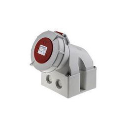 Mennekes CEE Socket, Rot, 3PNE, Wandmontage, 6mm&sup2;, 32A, IP67, 400V - 9382