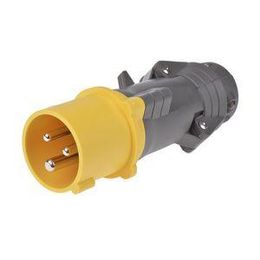 Legrand CEE Plug, Gelb, 2PE, Kabelhalterung, 16A, IP44, 130V - 051940