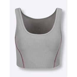 w&auml;schepur w&auml;schepur Damen Bustier, steingrau-magenta, Gr&ouml;&szlig;e 48/50