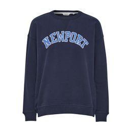 oxmo Sweatshirt 'Coleen' Damen Gr&ouml;&szlig;e XXL blau / hellblau / dunkelblau / wei&szlig;