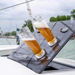 Silwy Magnet-Bier-Kunststoffgl&auml;ser inkl. Metall-Nano-Gel-Pad 2 Stk. (500 ml) - Gl&auml;ser