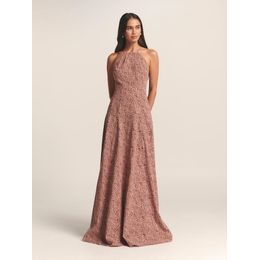St MRLO Kleid 'MIKA MAXI DRESS' Damen Gr&ouml;&szlig;e 46 pink / schwarz Winterkleid