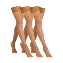 Camano Over the Knee Socks female Beige size L