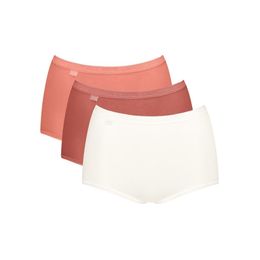 Sloggi Panty 'Basic+ Maxi' Damen Gr&ouml;&szlig;e 6XL kirschrot / melone / wei&szlig;