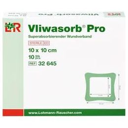 B2B Medical Vliwasorb pro Superabsorb.komp.steril 10x10 cm 10 ST