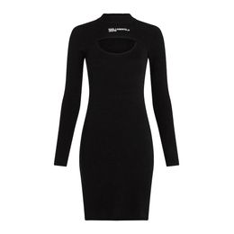 KARL LAGERFELD JEANS Knitted dress female Black size S