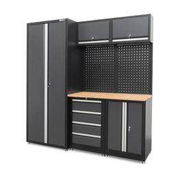 Weber Schranksystem Serie 450 8-teilig grau