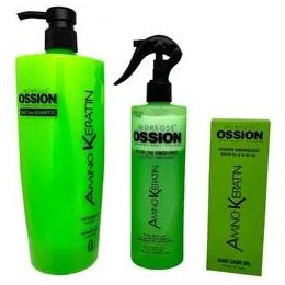 Ossion - Haarpflege-Set Amino Keratin (Shampoo + Conditioner + Haar&radic;&part;l)