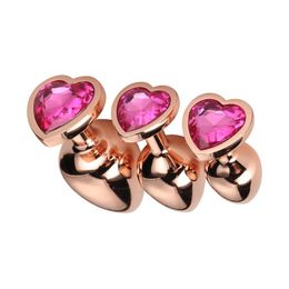 dreamtoys Rose Gold Plug Set, 3 Teile