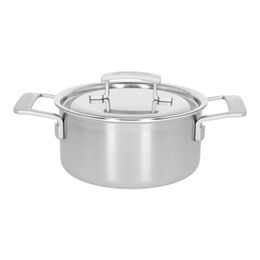 Demeyere Industry 5 Bratentopf mit Deckel 18 cm, 18/10 Edelstahl