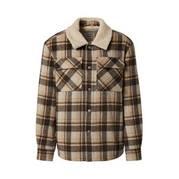 DAN FOX APPAREL Jacke 'Brian' Herren Größe L beige / dunkelblau / braun