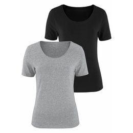 Vivance Shirt female Grey, Black size 40/42