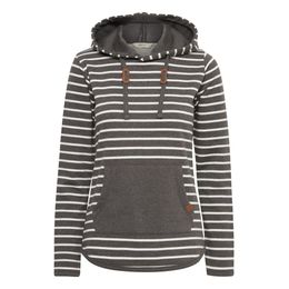 oxmo Sweatshirt 'Carina' Damen Gr&ouml;&szlig;e S braun / grau / wei&szlig;