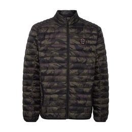 INDICODE Jeans &Uuml;bergangsjacke 'Davith' Herren Gr&ouml;&szlig;e L schlammfarben / khaki / schwarz