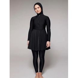 SIYA Swimwear Badeanzug 'South &ndash; Covered - Burkini/Modest' Damen Gr&ouml;&szlig;e L schwarz