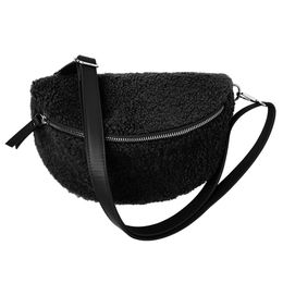 Gina Benotti Damen Crossbody-Bag aus Plüsch