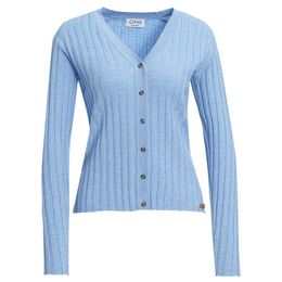 Gina Damen Strickjacke mit V-Ausschnitt