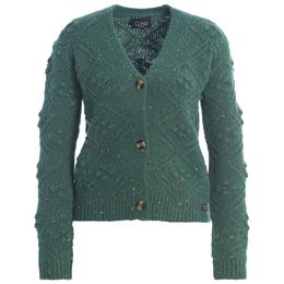 Gina Damen Strickjacke mit Rautenmuster