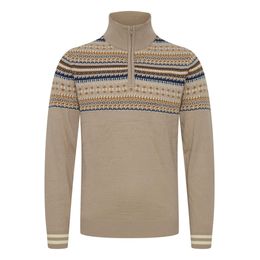 Blend Pullover Herren Gr&ouml;&szlig;e L beige / blau / braun / wei&szlig;