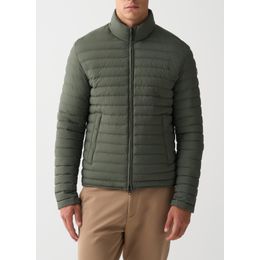 Daunenjacke COLMAR "MENS DOWN JACKET", Herren, Gr. 50, grün, Web, Obermaterial: 100% Nylon. Futter: 100% Nylon. Wattierung: 90% Entendaune, 10% Entenfeder, unifarben, regular fit normal, hoch geschlossener Ausschnitt, abgesteppte Kante mit Druckknopf, Jacken, regular fit, mit Stehkragen